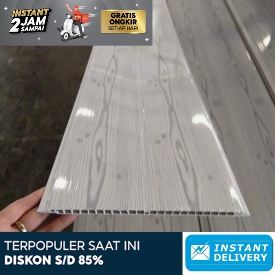 Jual Pvc Plafon Glossy plafon atap rumah pvc 4 meter per dus | Shopee ...