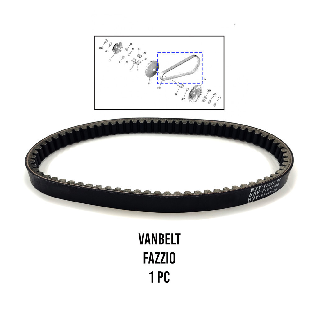 Jual Vanbelt Fazzio (Only) - Fan Van Belt Drive Belt Vbelt Panbel ...