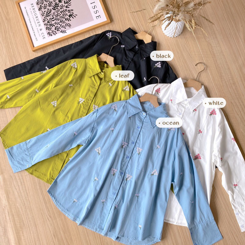 Jual 𝐏𝐆𝐌𝐓 • Yuza Kanaya Kalea Monela Reinka Shirt Blouse Rayon Twill ...