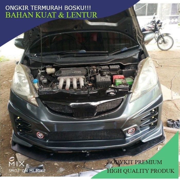Jual Aksesoris Bemper Mobil Bemper Lips Bumper Depan Jazz Ge8 Body Kit ...