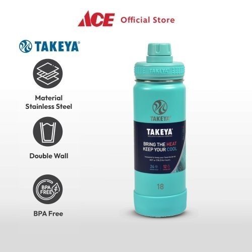 Jual Ace Takeya 530 ml Botol Vacuum Flask - Biru Tumbler Termos Minuman ...