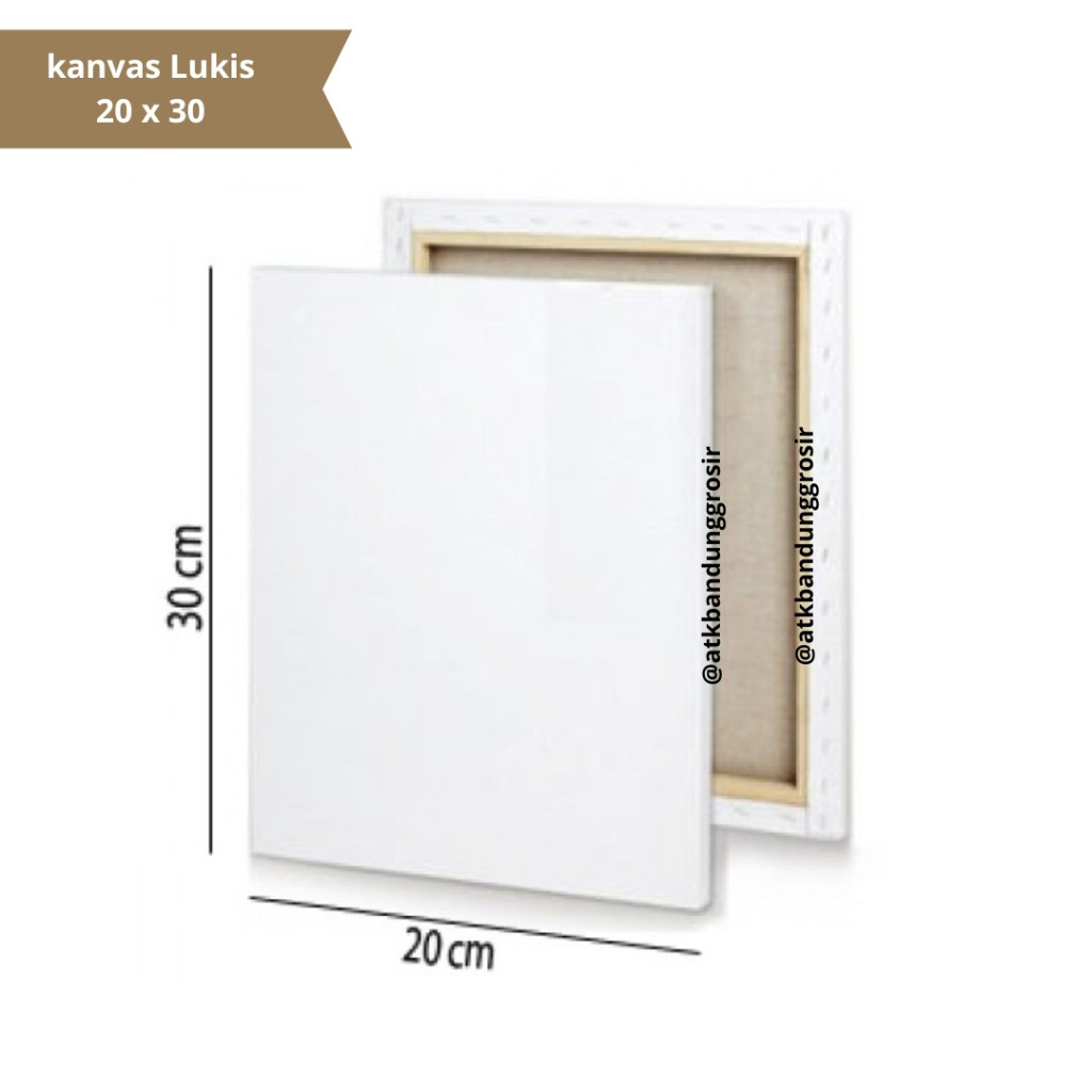 Jual Kanvas Lukis ukuran 20 x 30CM Canvas Board Alat Lukis Media Lukis ...