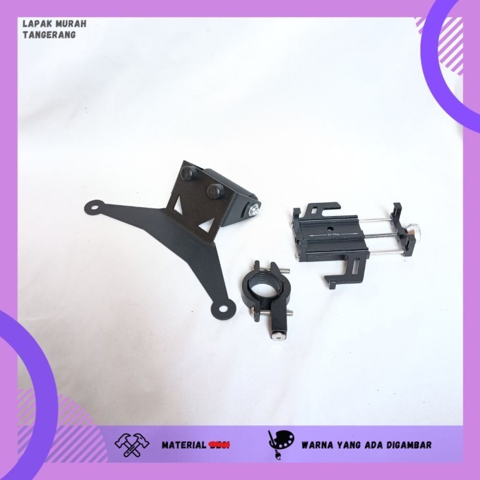 Jual PAKET HOLDER HP XMAX OLD PEGANGAN DUDUKAN HANDPHONE BRACKET SEPEDA ...
