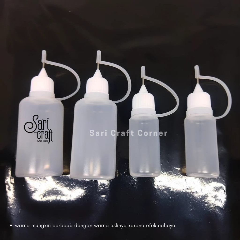 Jual Botol Lem Dengan Jarum Untuk Hena Paper Quilling | Shopee Indonesia