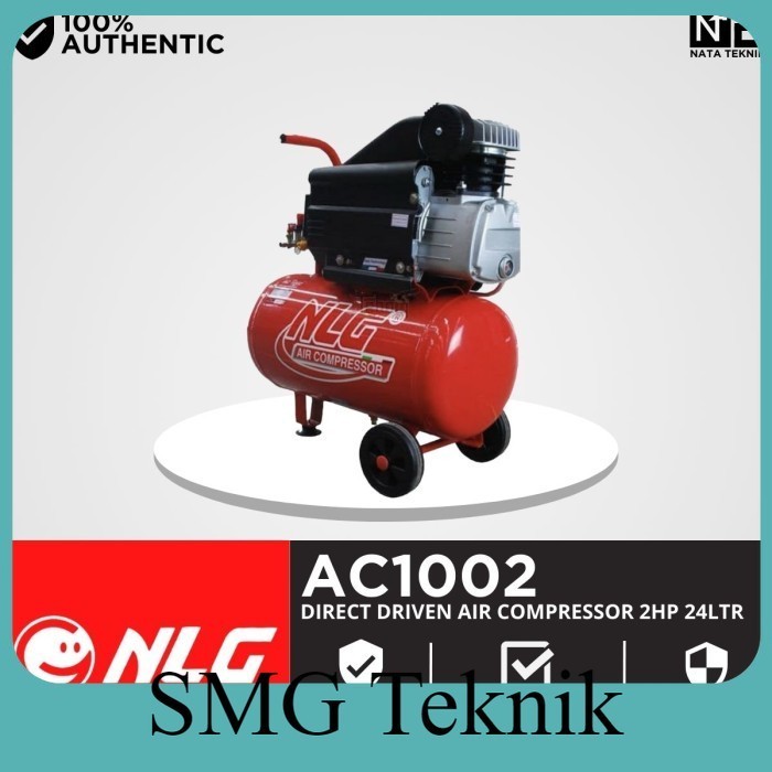 Jual Berkualitas Kompresor Angin Portable 2 HP NLG AC 1002 Direct Air ...