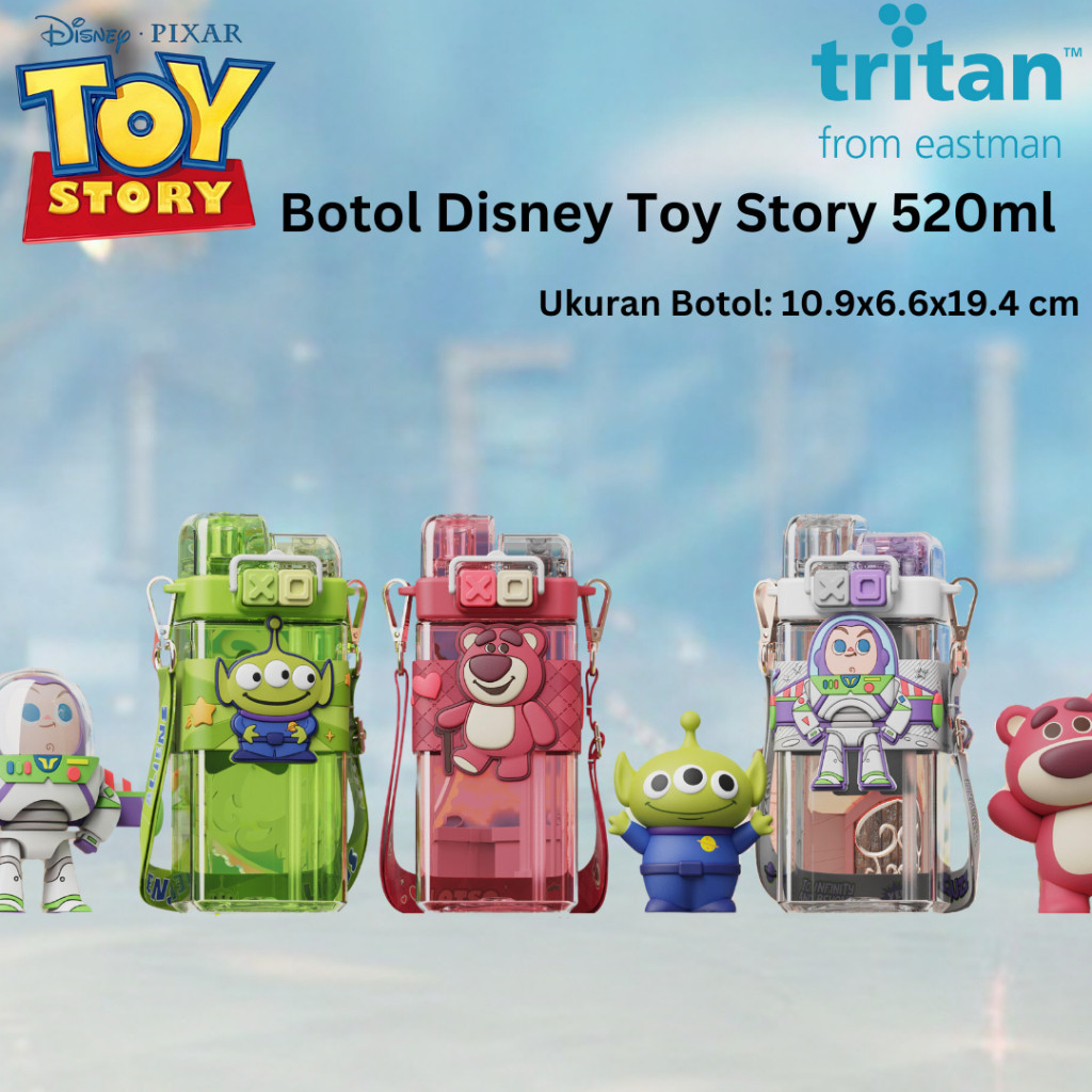 Jual Botol Minum Karakter Disney Toy Story Anak 520 mL 2in1 Teguk Sedot Tritan BPA Free Lotso ...