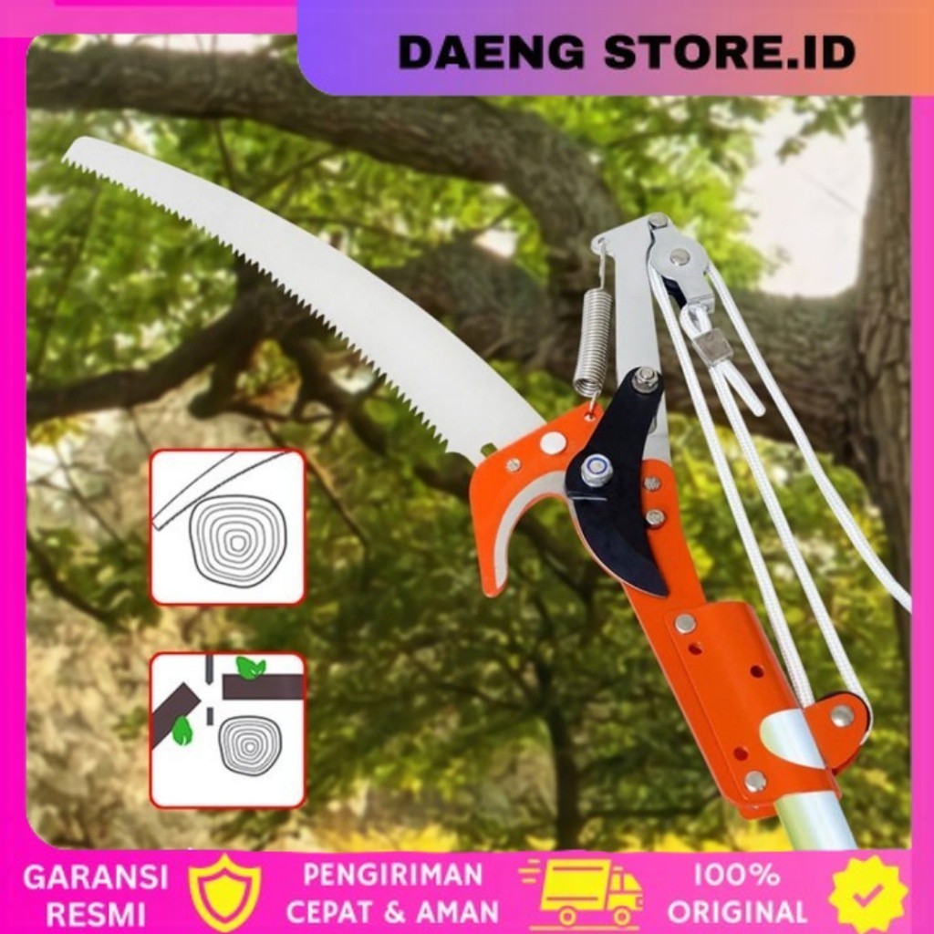 Jual Gergaji Dahan Pohon Xander Gunting Dahan Tali Gergaji Ranting Pohon Tinggi-COD | Shopee ...
