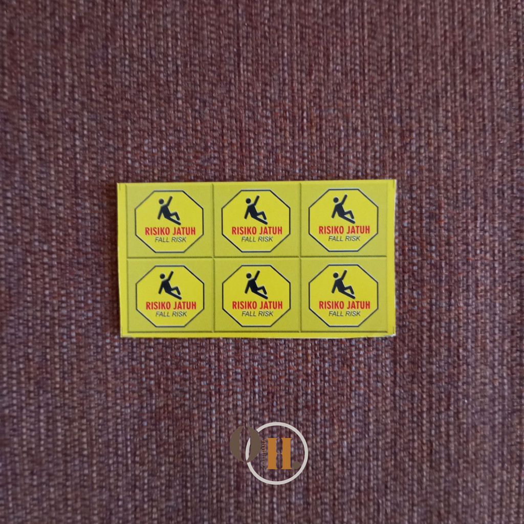 Jual Stiker resiko jatuh mini - stiker Fall risk Eco | Shopee Indonesia