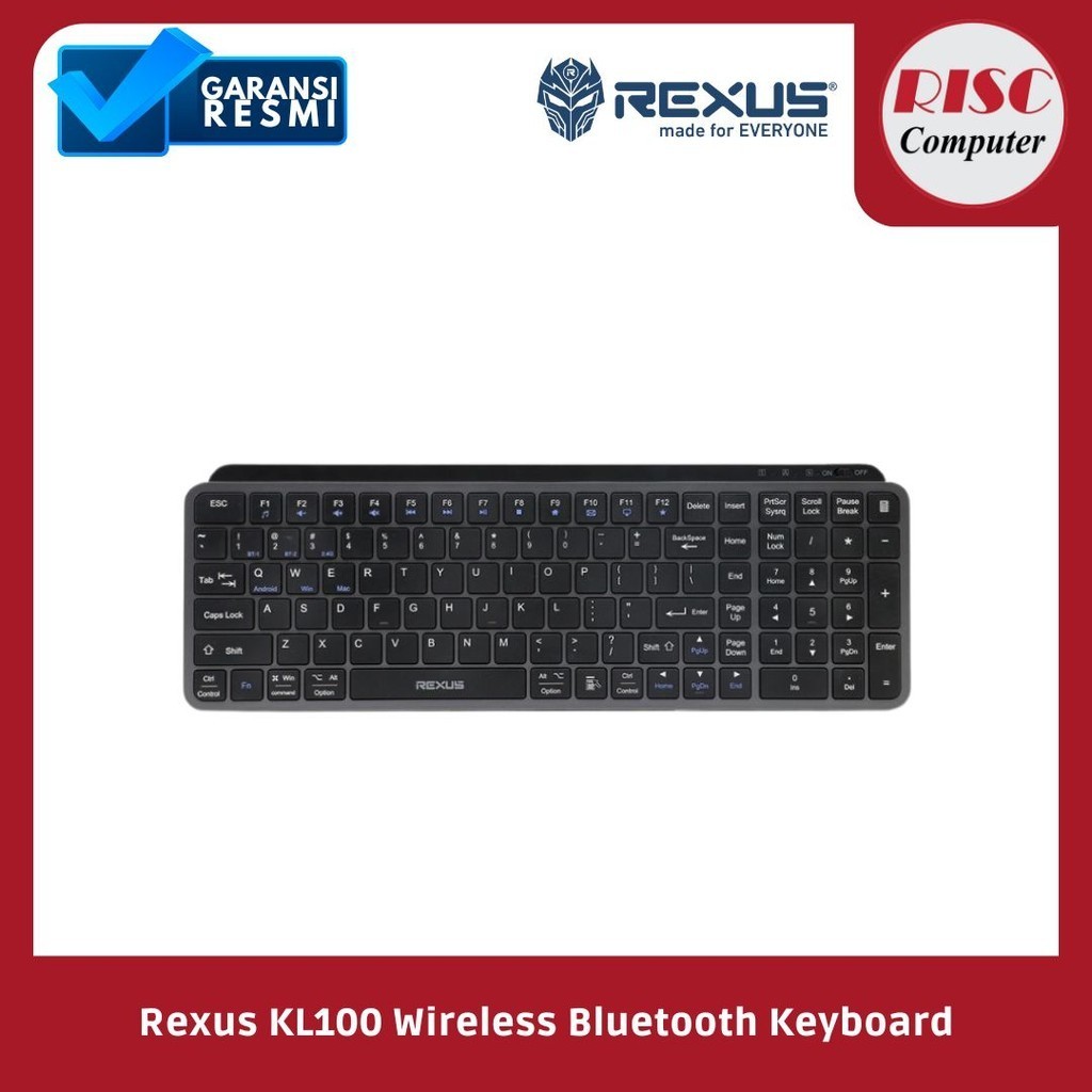 Jual Rexus KL100 Wireless Bluetooth Keyboard | Shopee Indonesia