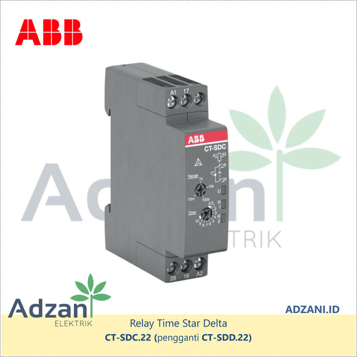 Jual ABB Time Relay CT-SDC.22 Star-Delta 1SVR508211R0100 Ganti CT-SDD.22 | Shopee Indonesia