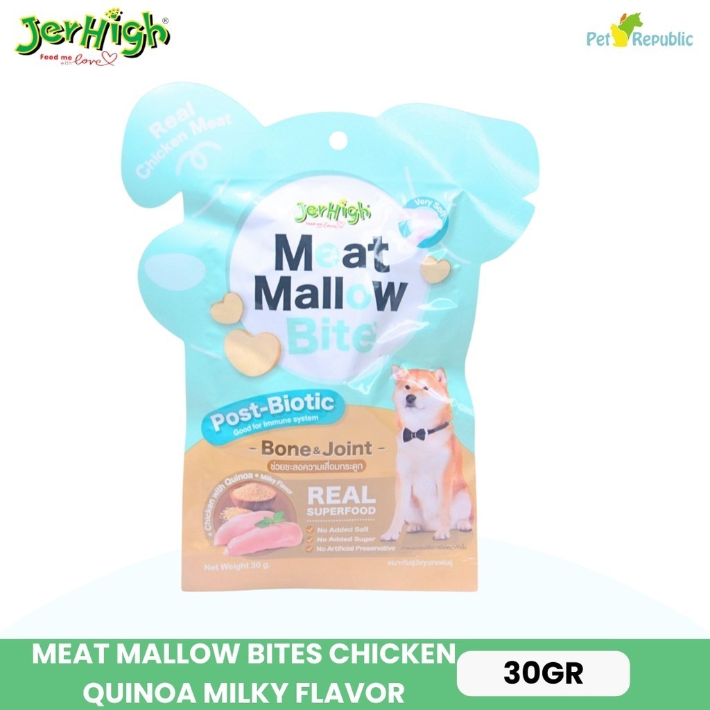 Jual JERHIGH Snack Anjing Meat Mallow Chicken Quinoa 30g | Shopee Indonesia