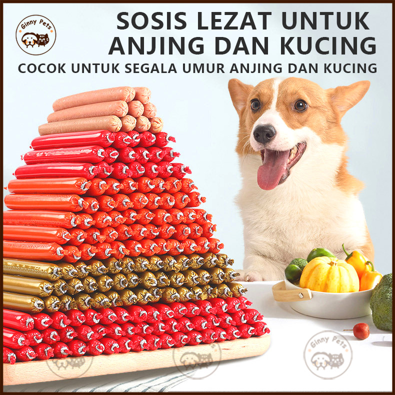 Jual Sosis Kucing Sosis Anjing Snack Sosis Sausage Hewan 16gr | Shopee ...