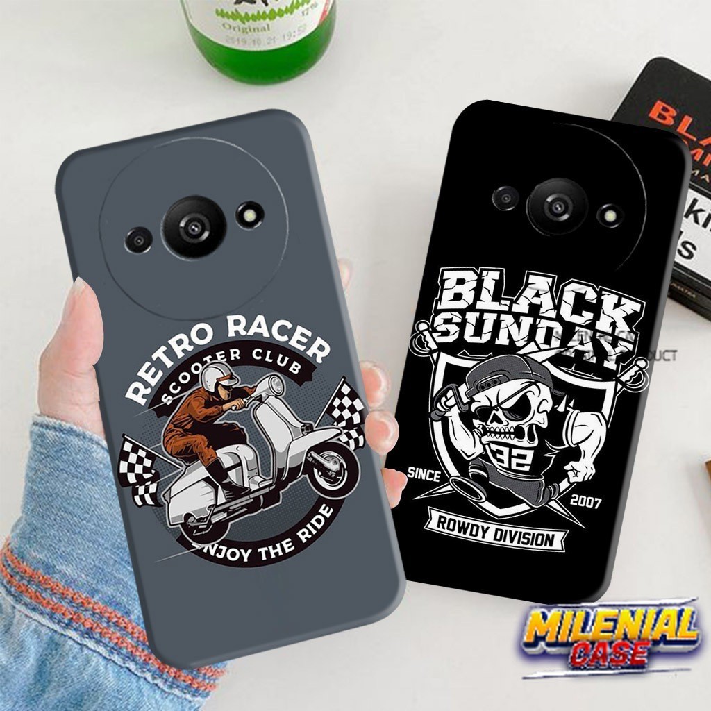 Jual Milenial Case - Case Hp Silikon Redmi A3 2024 Motif Black ...