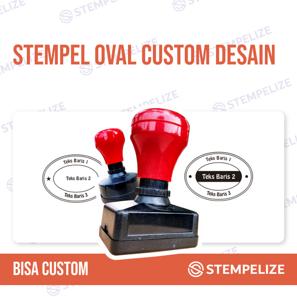 Jual Stempel Oval Custom Desain | Shopee Indonesia