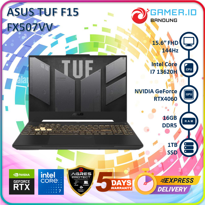 Jual ASUS TUF GAMING F15 FX507VV I7 13620H RTX4060 8GB 16GB 1TB 15.6 ...