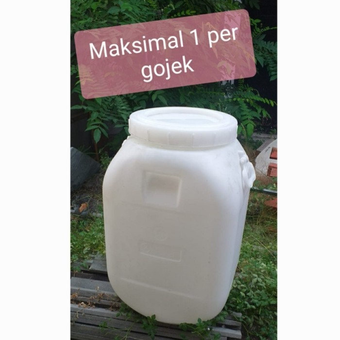 Jual Gentong Air Tong Drum Plastik Putih Tebal | Shopee Indonesia