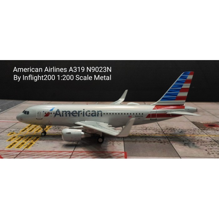 Jual DIECAST PESAWAT TERBANG American Airlines A319 Sharklet N9023N By Inflight200 1:200 Skala ...