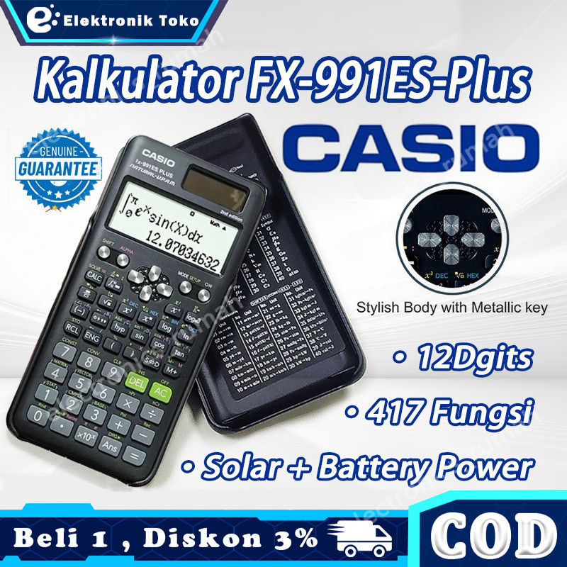 Jual Kalkulator Scientific Casio ilmiah FX-991EX/991ES-Plus Calculator ...