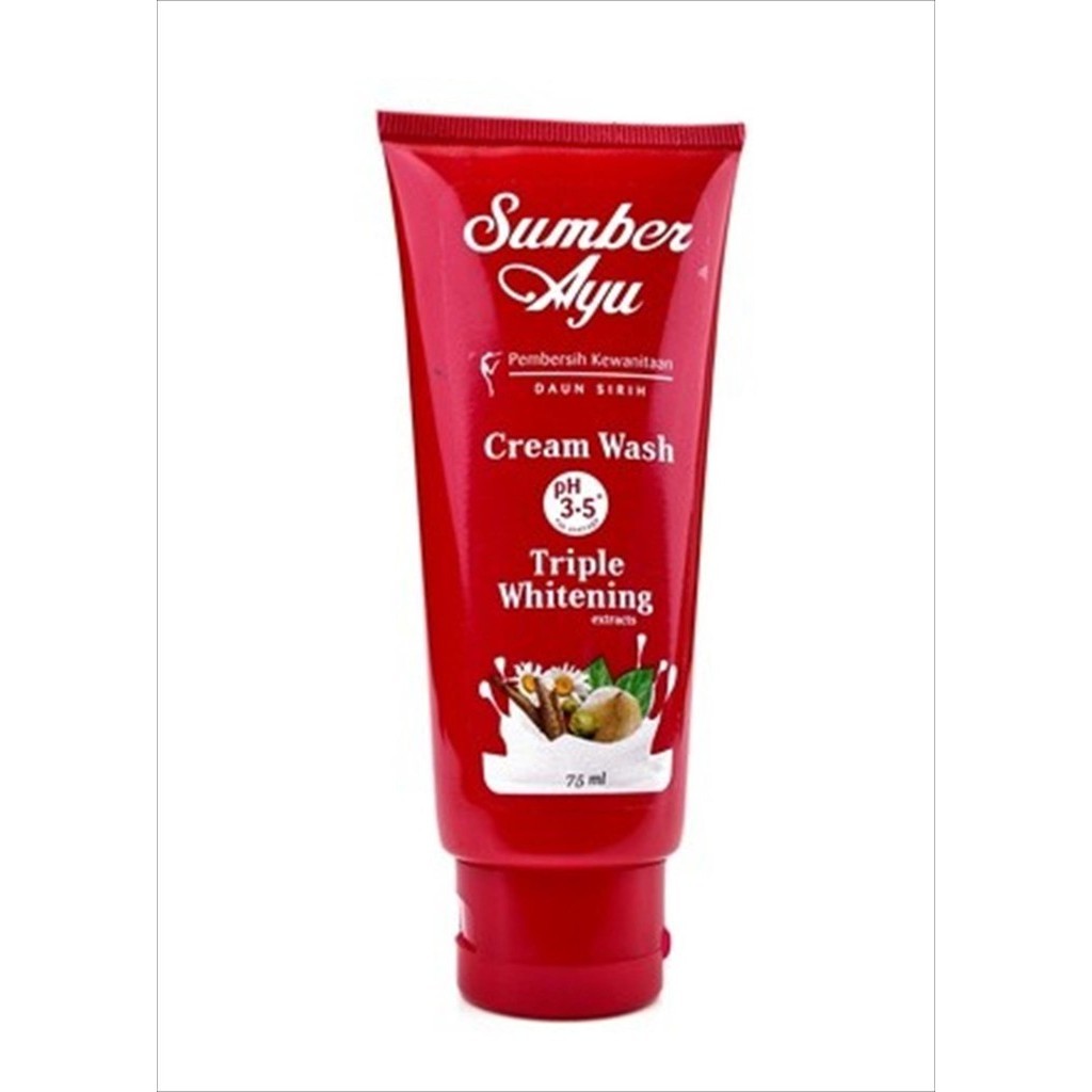 Jual SUMBER AYU CREAM WASH TRIPLE WHITENING 75ml | Shopee Indonesia