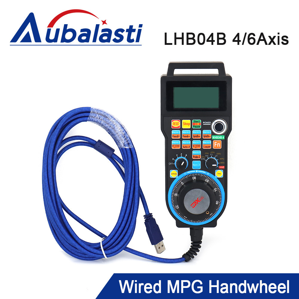 Jual Aubalasti XHC LHB04B 4axis 6axis Mach3 Wired MPG Pendant Handwheel CNC Controller For CNC ...