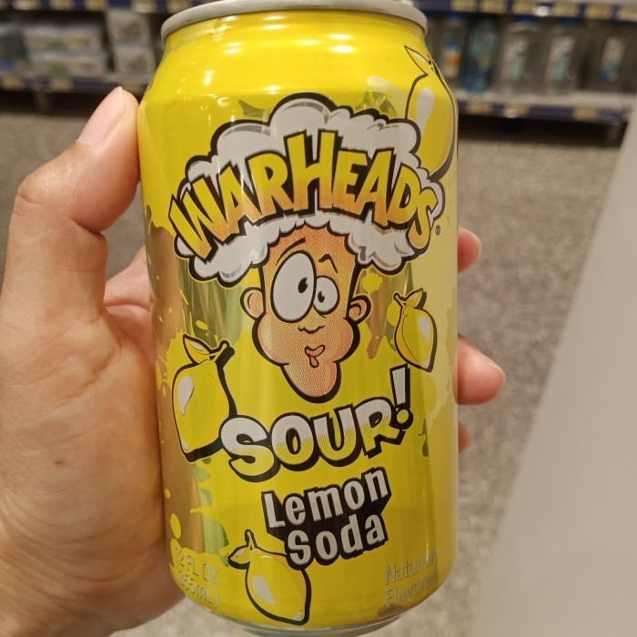 Jual WarHeads Sour Lemon Soda 12 Oz 355ml | Shopee Indonesia