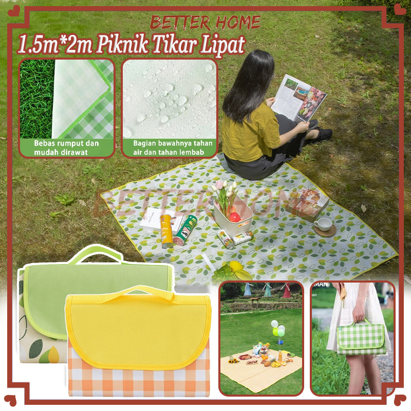 Jual Tikar Lipat Anti Air Alas Camping/1.5m*2m Piknik Tikar Lipat ...