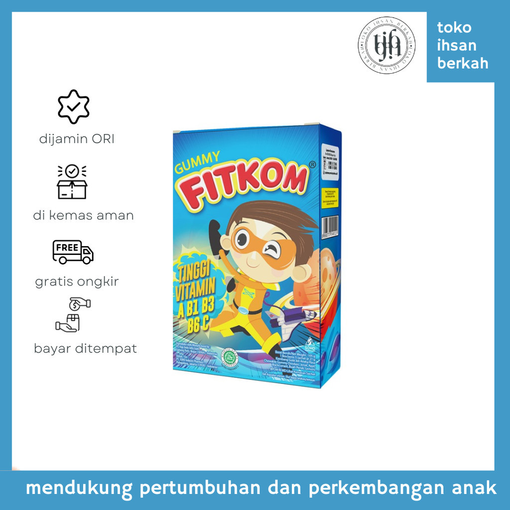 Jual Fitkom Vitamin Anak Gummy Jelly 4 Sachet x 12 gram | Shopee Indonesia