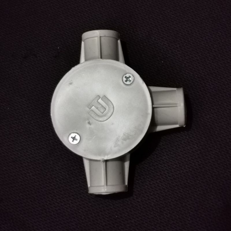 Jual Utama T Dos Tee Dus Listrik PVC Putih Ready Bandung | Shopee Indonesia