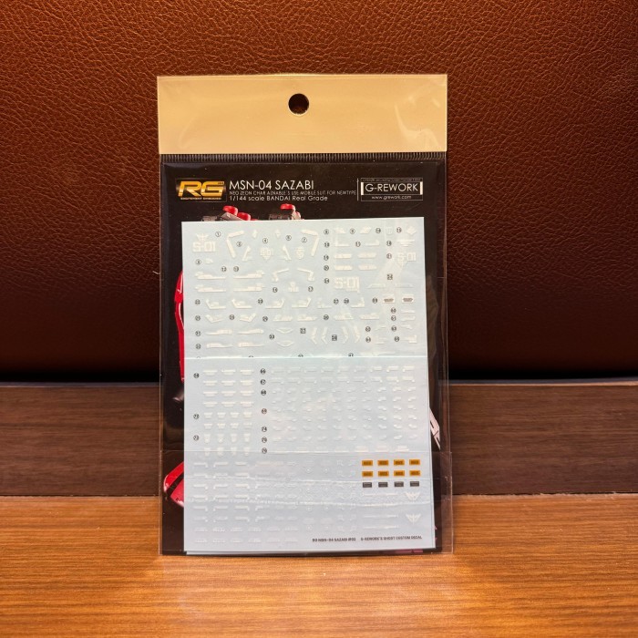 Jual Water Decal RG Sazabi by G-REWORK | Shopee Indonesia