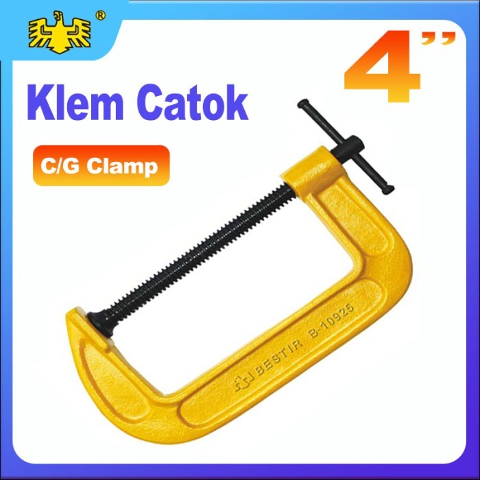 Jual C/G Clamp Set Klem Catok Alat Jepit Meja Heavy Duty Klem 4''Inch ...