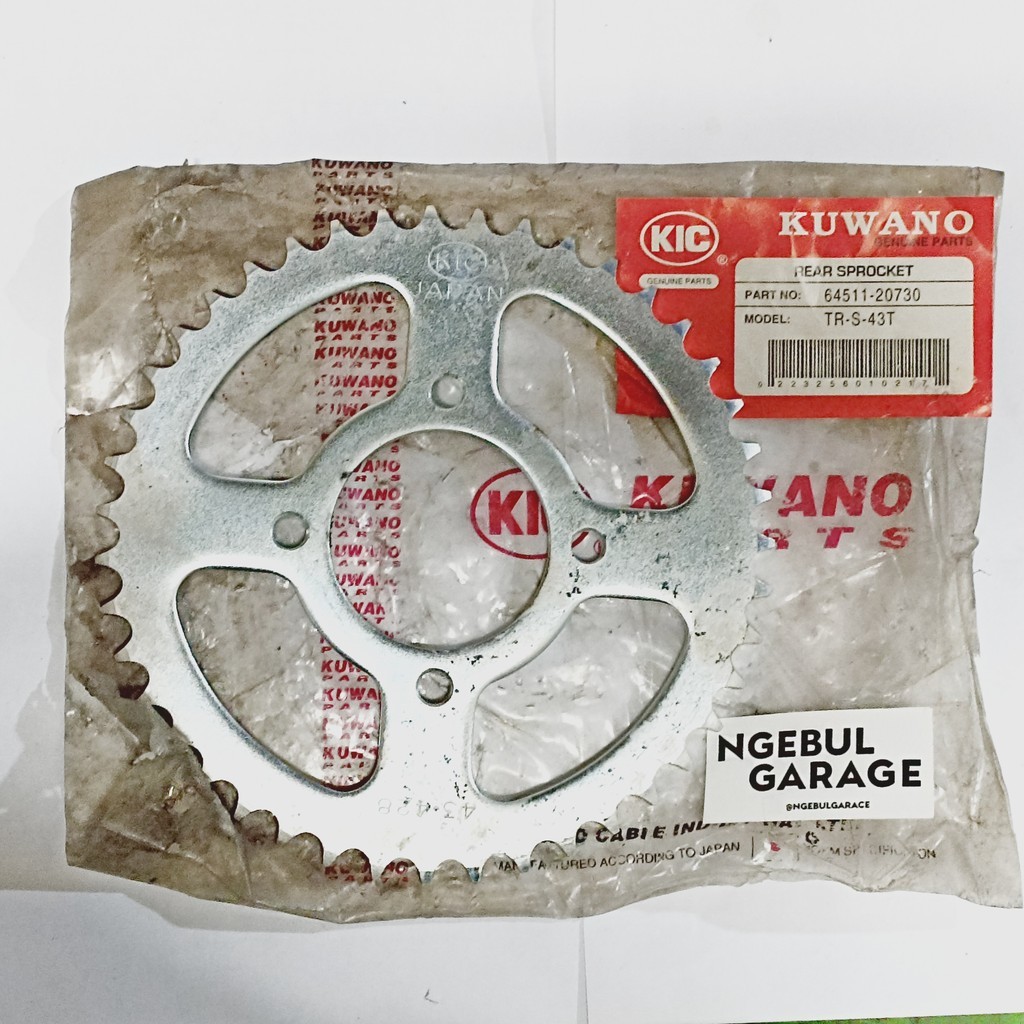 Jual Gear Belakang TRS 118 TRZ 428 43T SUZUKI JAPAN KUWANO | Shopee ...
