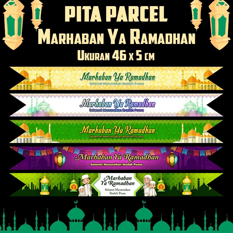 Jual Label Parcel / Pita Parcel Marhaban Ya Ramadhan (12 pcs) | Shopee ...