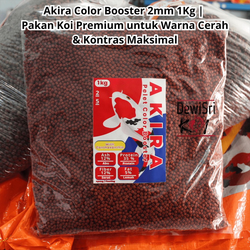 Jual Akira Color Booster 2mm 1Kg | Pakan Koi Premium untuk Warna Cerah ...