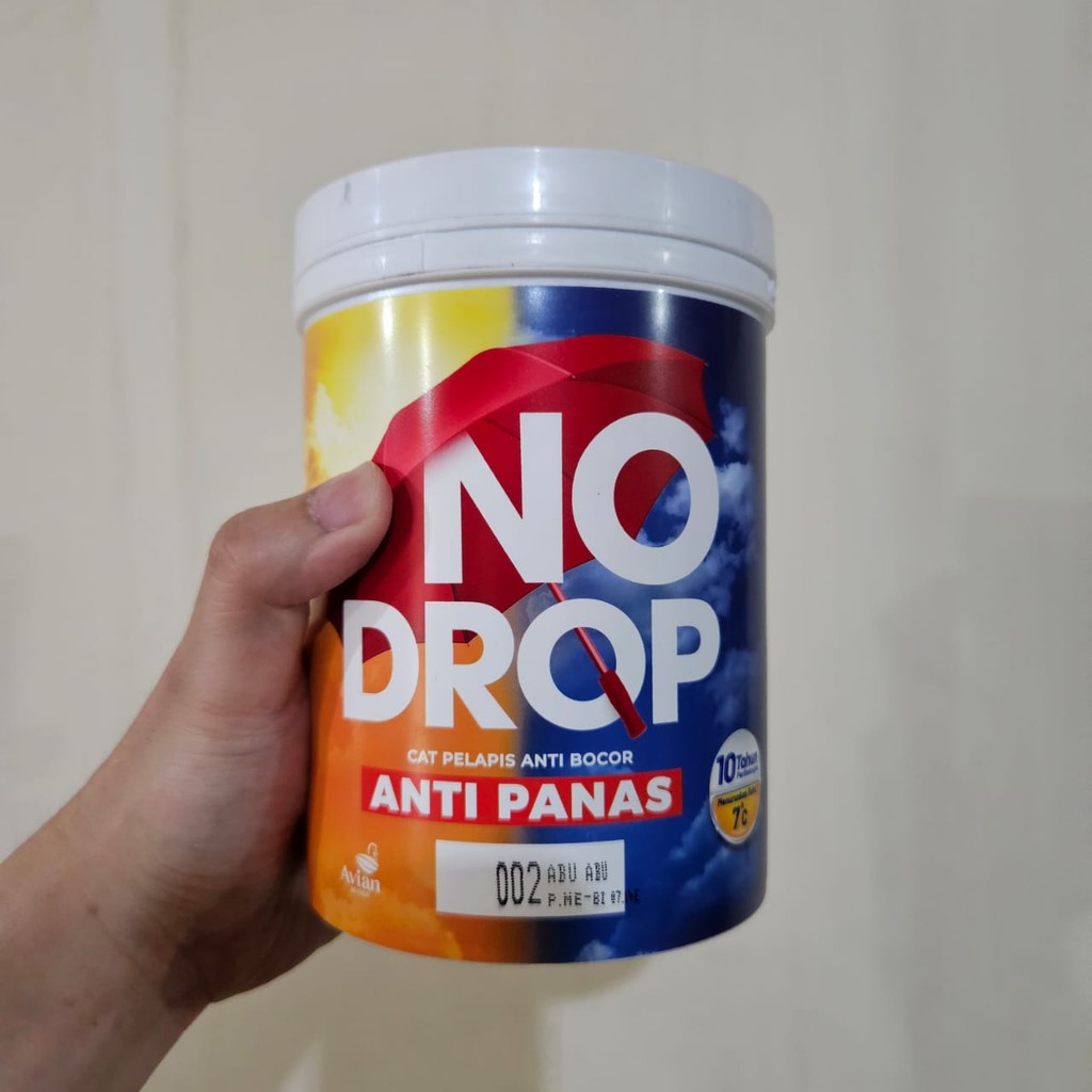 Jual CAT PELAPIS ANTI BOCOR ANTI PANAS NO DROP WARNA ABU ABU 002 KEMASAN 0.8 LITER | Shopee ...