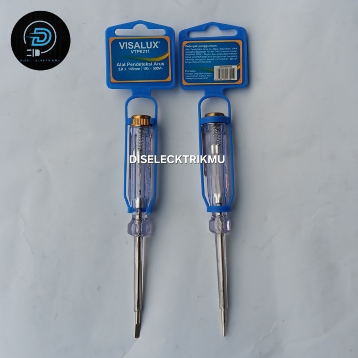 Jual OBENG TESPEN MIN VISALUX 3.0X145MM/ALAT PENDETEKSI ARUS 100V-500V ...