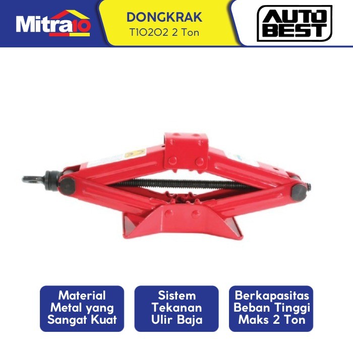 Jual Autobest Dongkrak Jenis Jembatan T10202 Kapasitas 2 Ton Merah ...