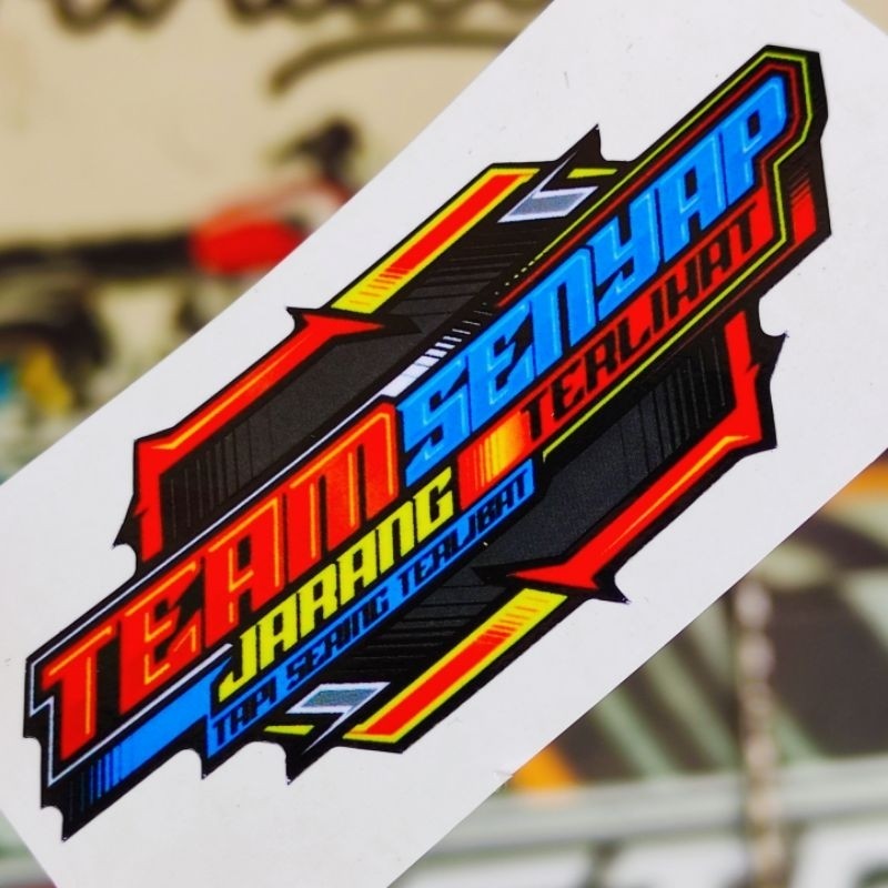 Jual Sticker team senyap jarang terlihat tapi sering terlibat | Shopee ...