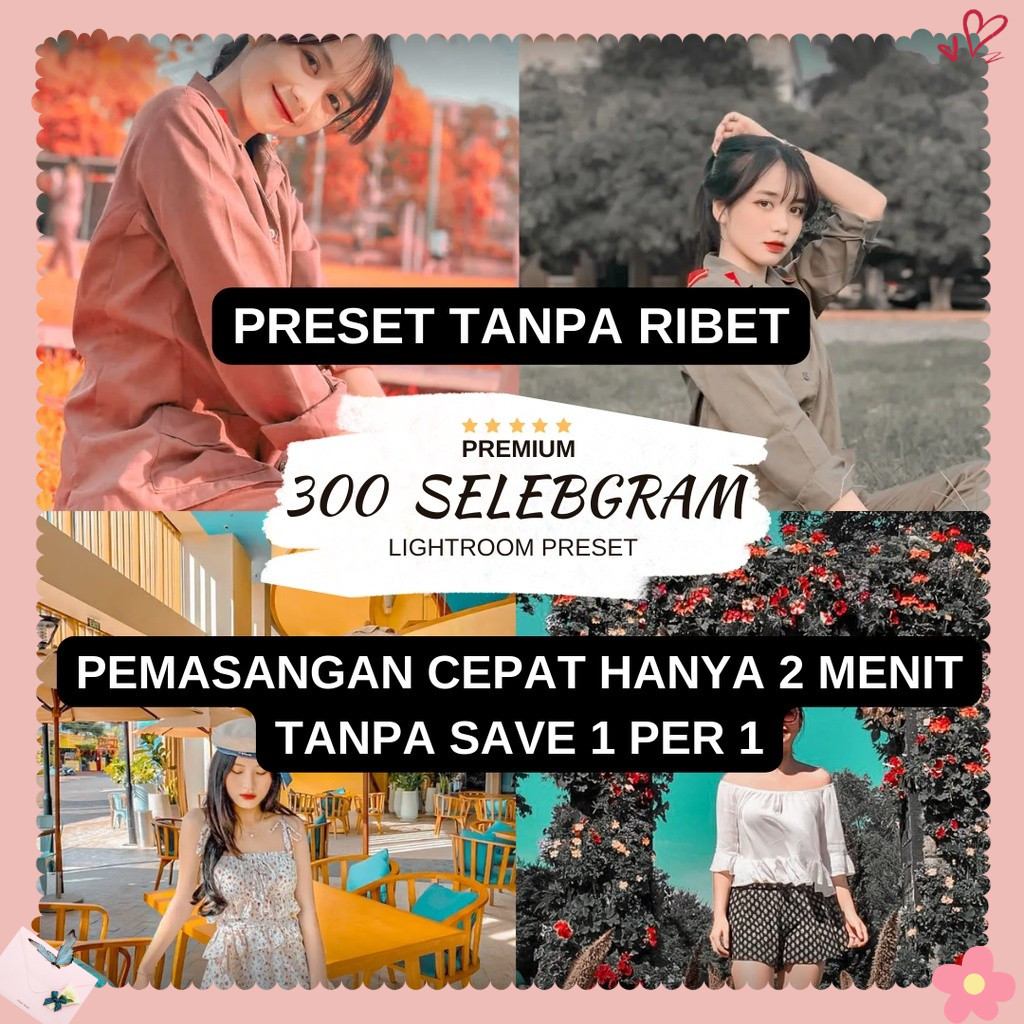 Jual Instan Preset Presets Lightroom Premium Paket 300 Hijab dan Selebgram Untuk Android dan Ios ...
