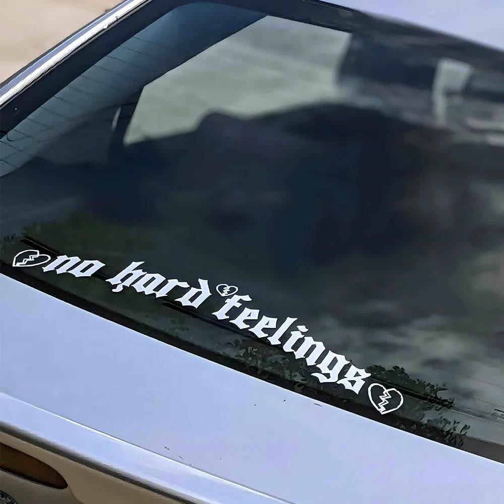 Jual JDM No Hard Feelings Windshield Rear Window Decal Car Sticker ...