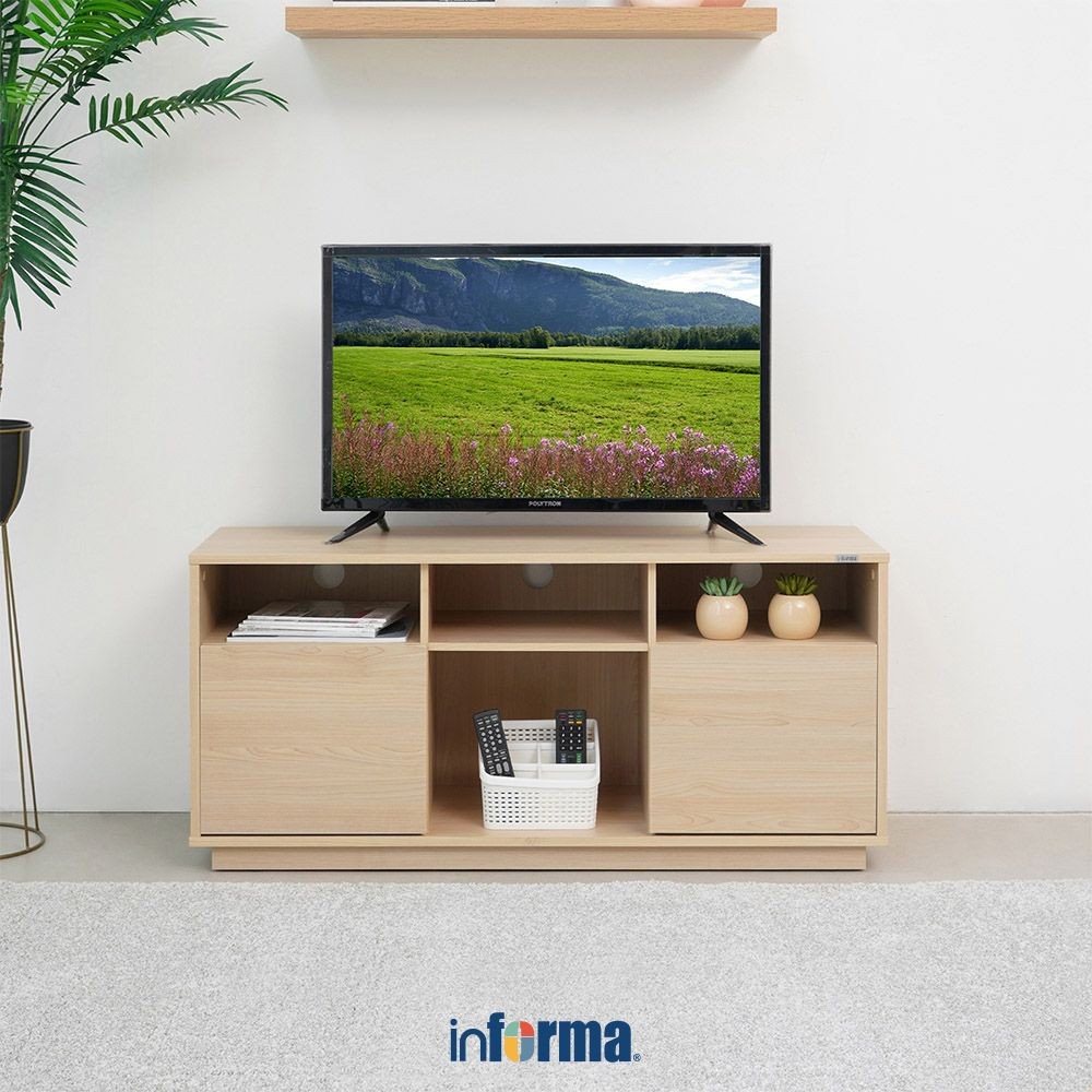 Jual Informa Rana Rak Tv - Cokelat Maple Tv Stand Furnitur Indoor Rumah ...