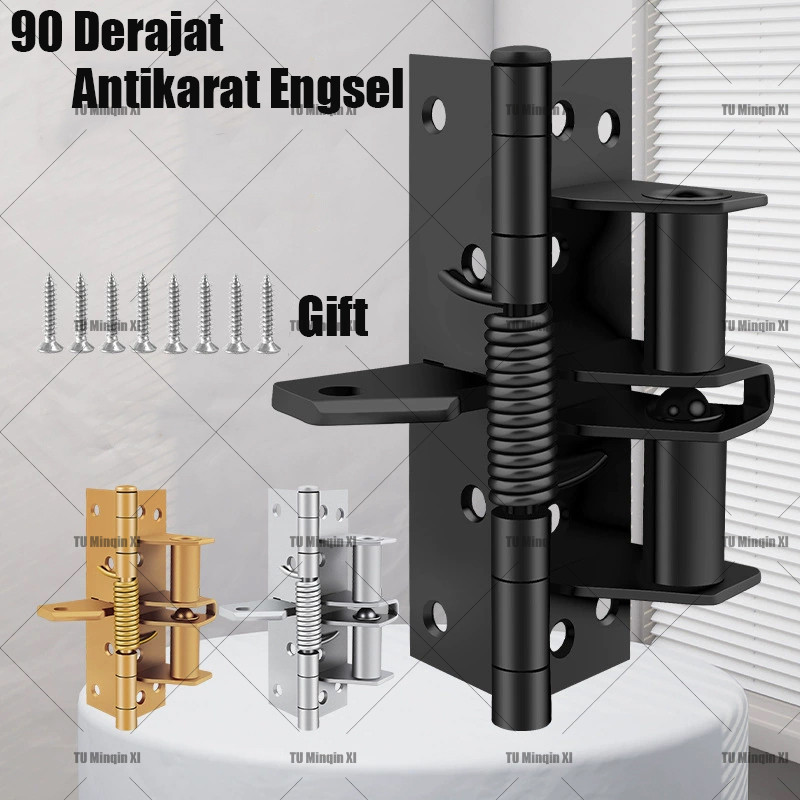 Jual 90 Derajat Antikarat Engsel Pintu Otomatis Spring Door Closer ...