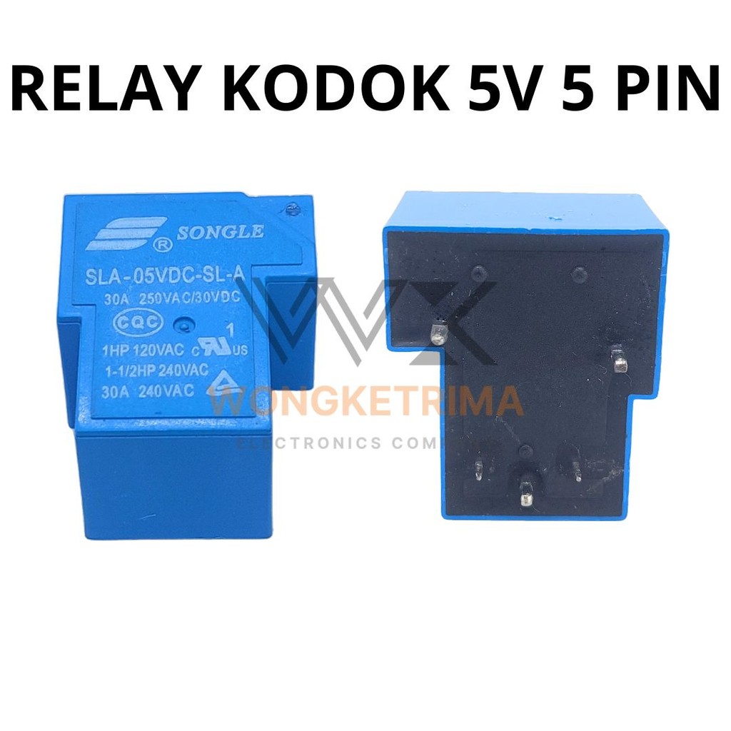 Jual Relay Songle Kodok 5v SLA-05DC 5 volt 5 pin 30 Amper | Shopee Indonesia