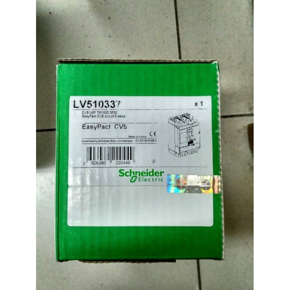 Jual SCHNEIDER MCCB CVS100F 3P 100A LV510337 | Shopee Indonesia