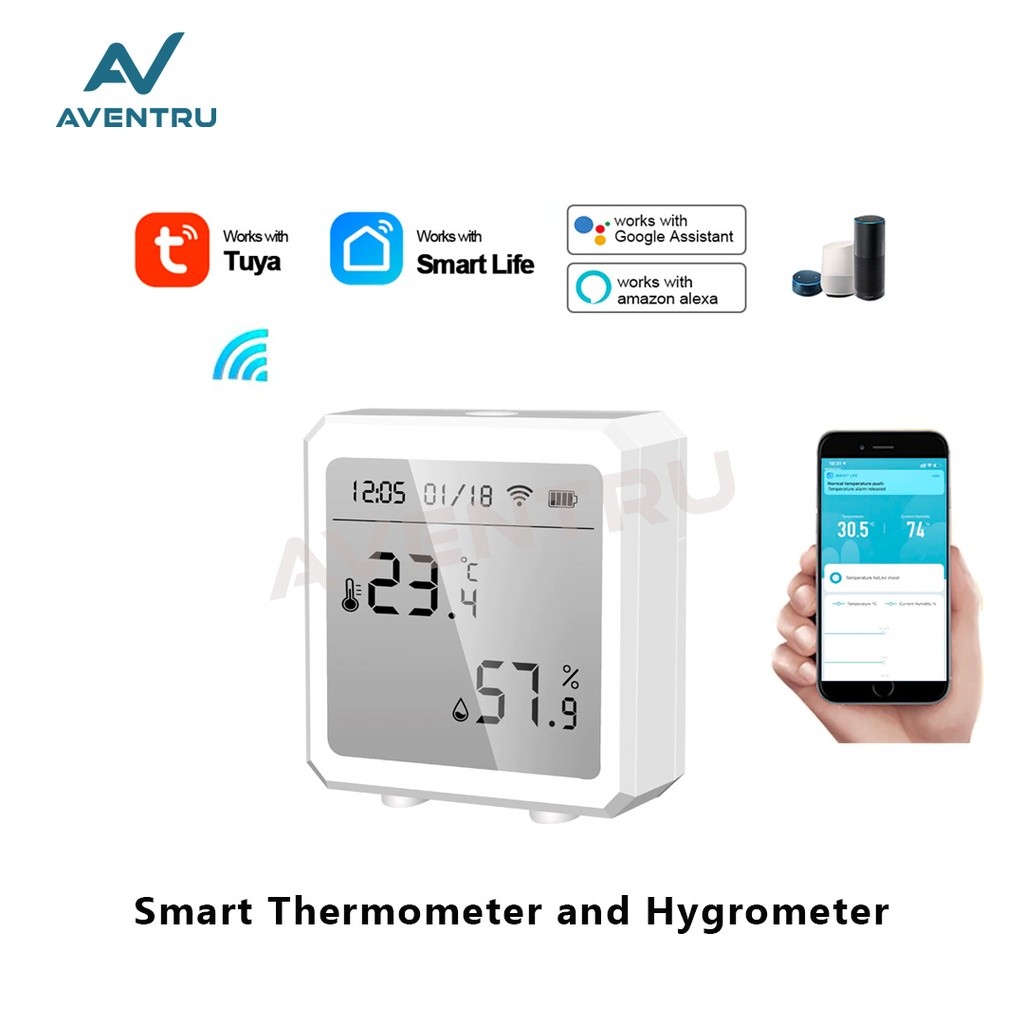 Jual Smart WiFi IR Remote Digital Thermometer Termometer Higrometer ...
