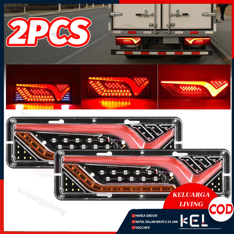 Jual 2Pcs Lampu Stop Lamp 12 Volt Truk Model Titik / Lampu Rem Truck ...