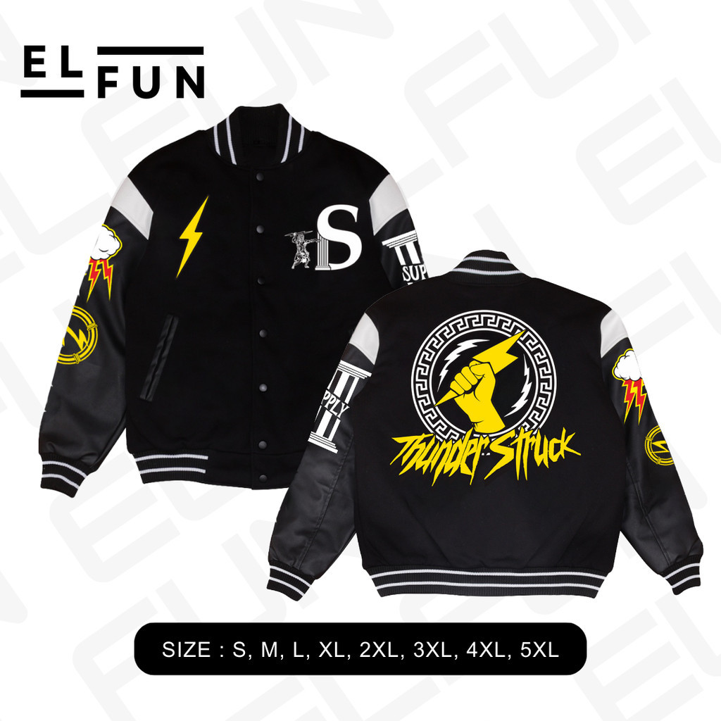 Jual Jaket varsity onic M5 world championship 2023 hitam oversize XXXXL ...