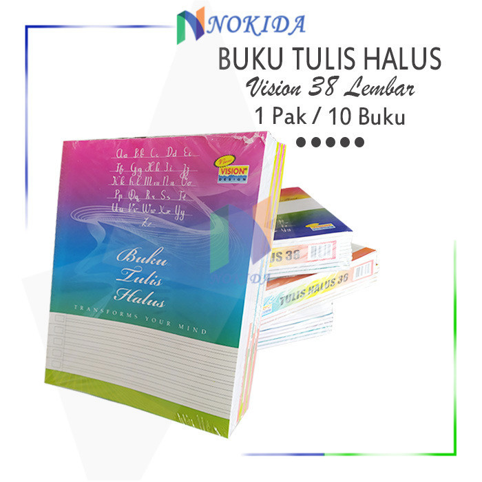 Jual Nokida Buku Tulis Latin Vision 38 Lembar [1 Pack] / Buku Halus ...