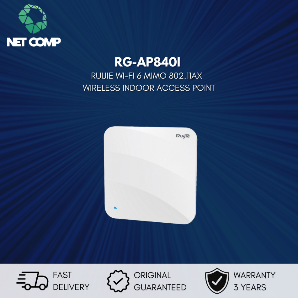 Jual RG-AP840I RUIJIE ENTERPRISE WIFI 6 INDOOR CEILING ACCESS POINT ...