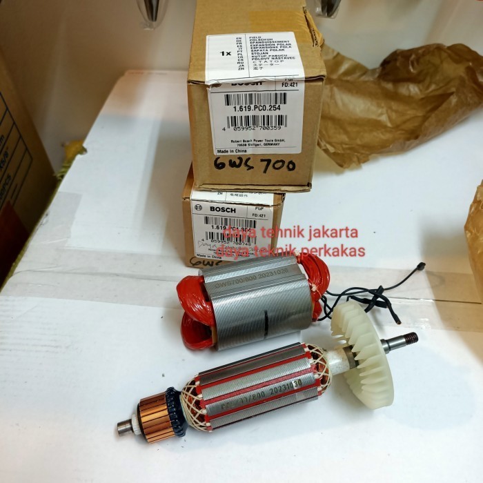 Jual Bosch GWS 700 armature + stator set / angker dan stator gurinda ...