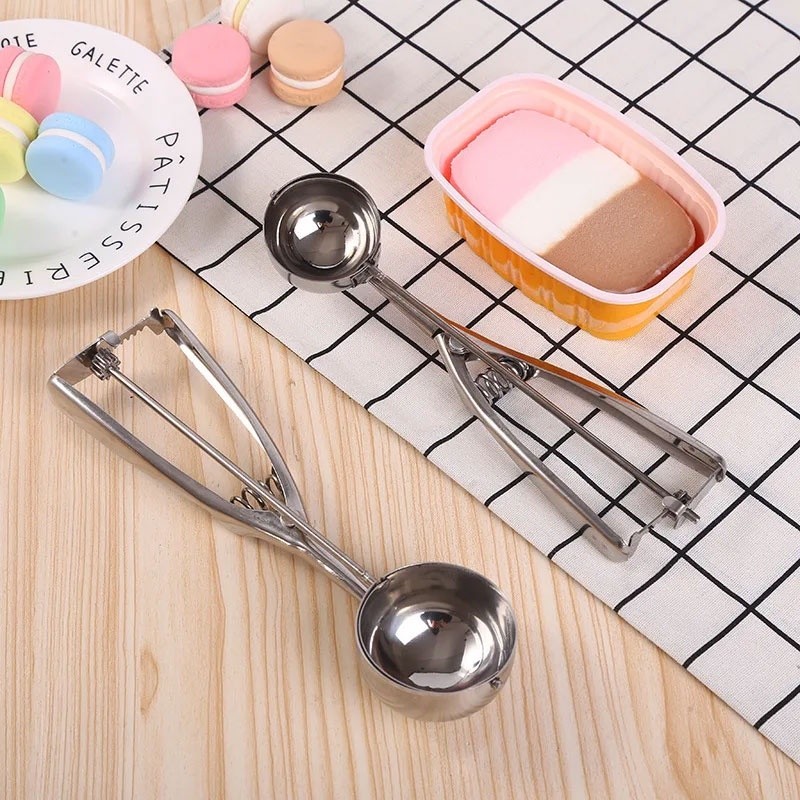 Jual Sekop Es Krim Sendok Takar Es Krim Stainless Steel Ice Cream Scoop 4 CM | Shopee Indonesia